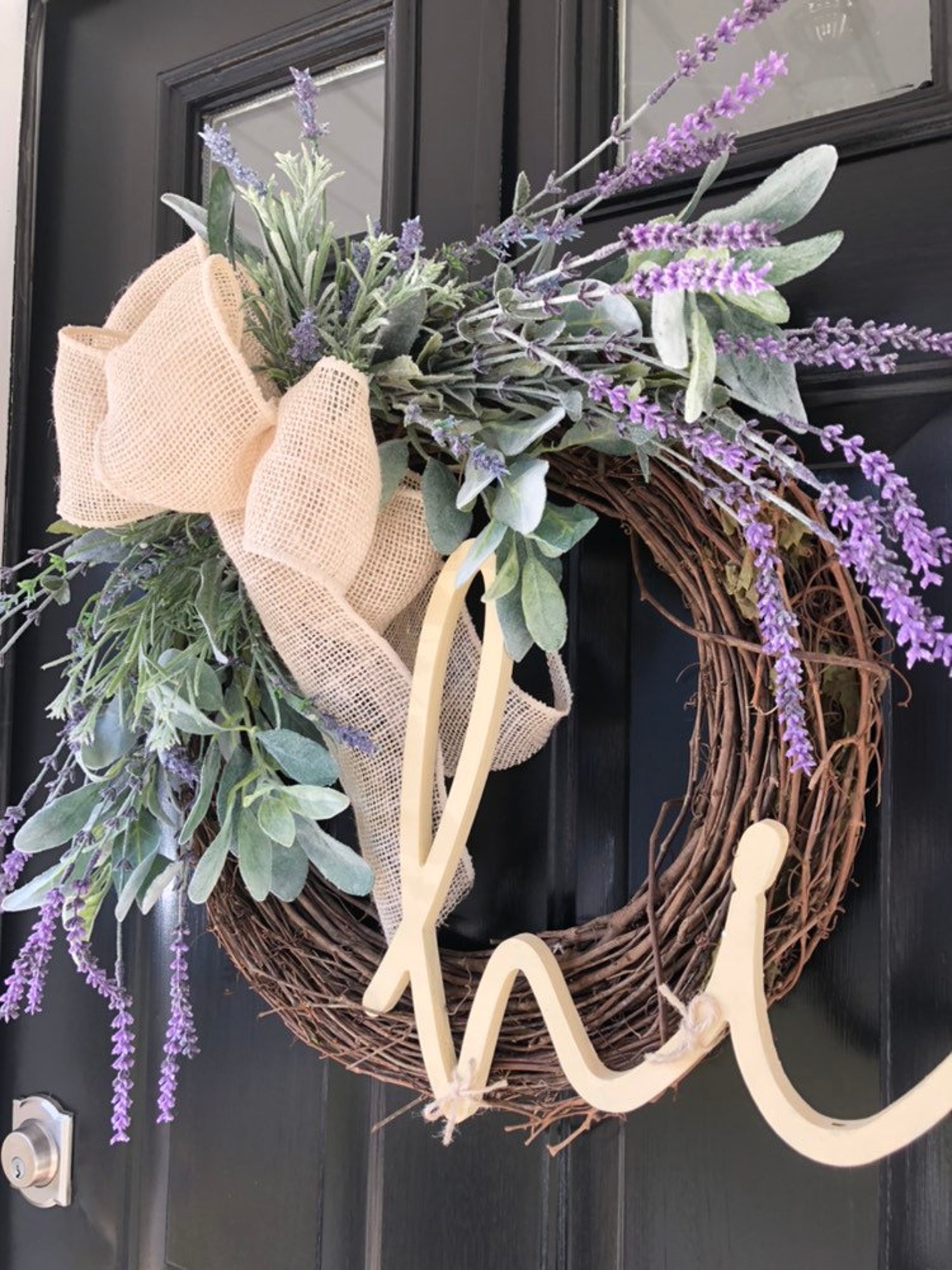 Wreaths - Spring Wreath -lavender Wreath- Summer Wreath - Wreath-mother ...