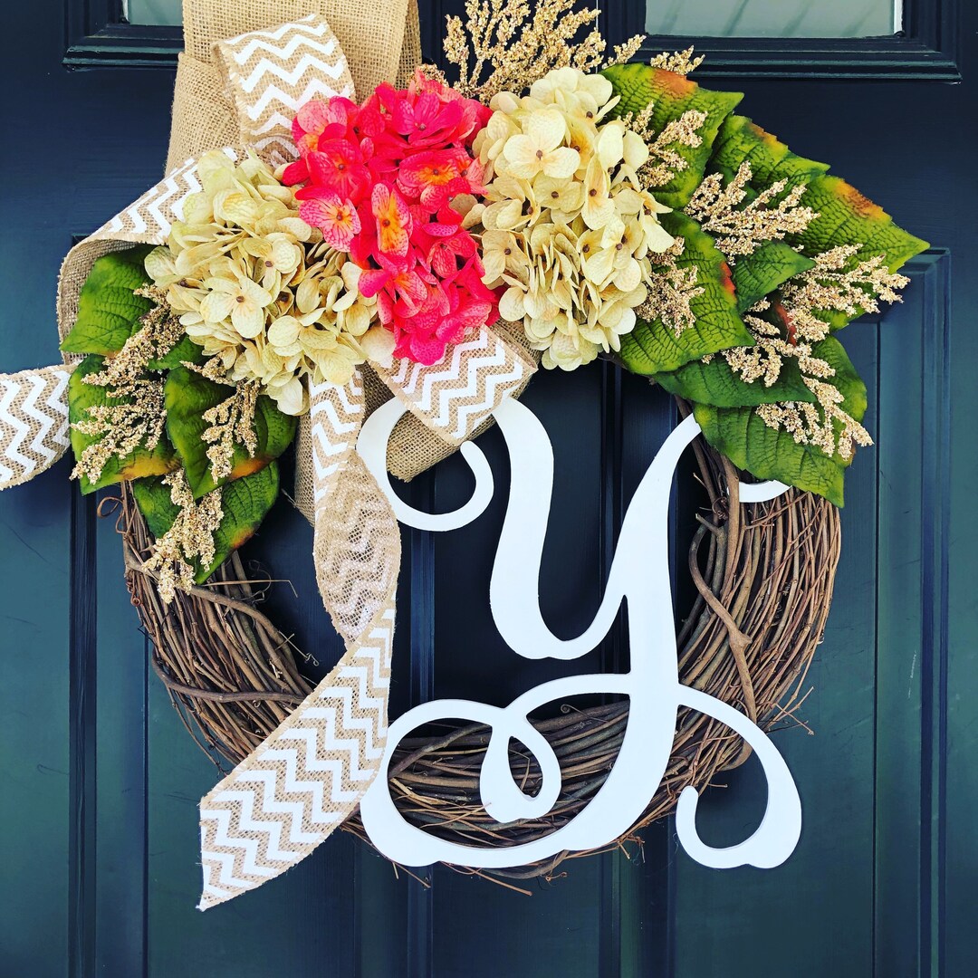 Summer Wreath wreath everyday Wreath gift Ideas-wreaths hydrangea ...