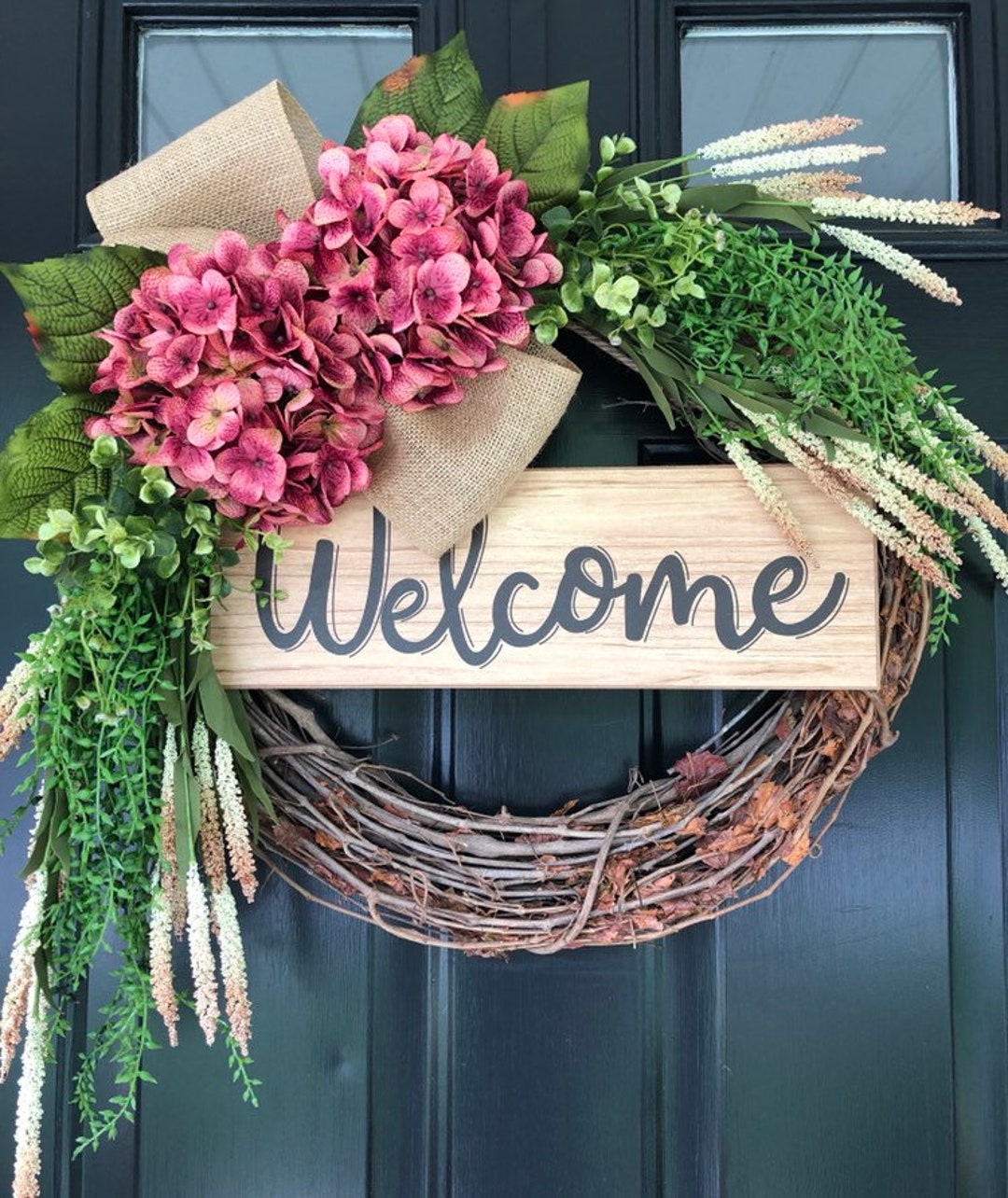 Welcome Wreath -wreaths -summer Wreath -wreath -housewarming Gift ...