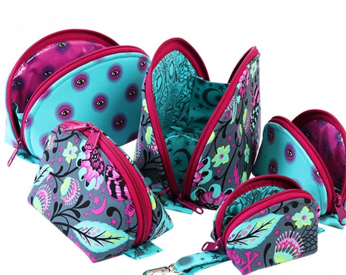 Clam up Zippered Pouches Pattern by Annie.com - Etsy