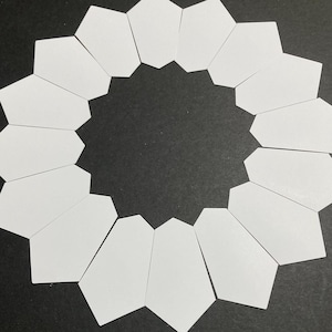 Dresden Flower EPP Papers (100) and Template Option by Sue Daley ...