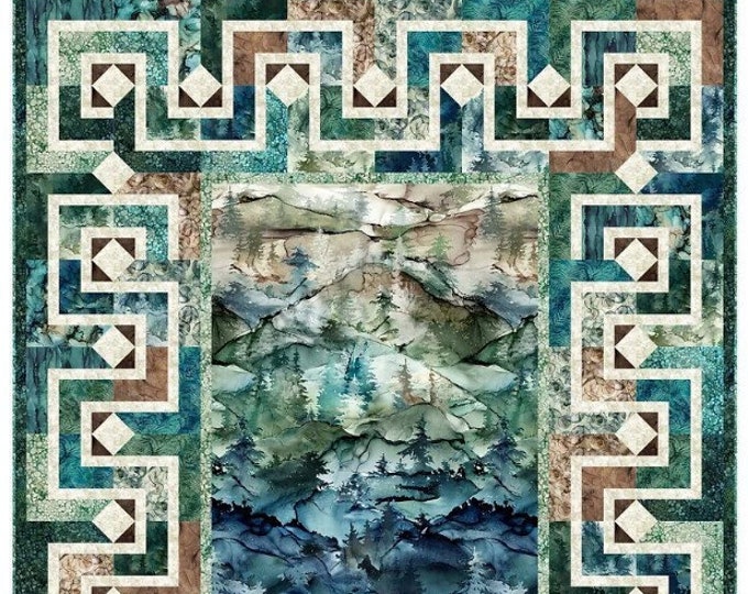 Scenic Route Throw Quilt Kit Using Cedarcrest Falls Fabrics by ...