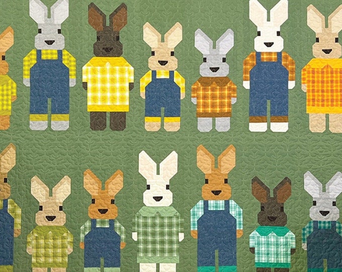 The Bunny Bunch Quilt Pattern by Elizabeth Hartman - Etsy