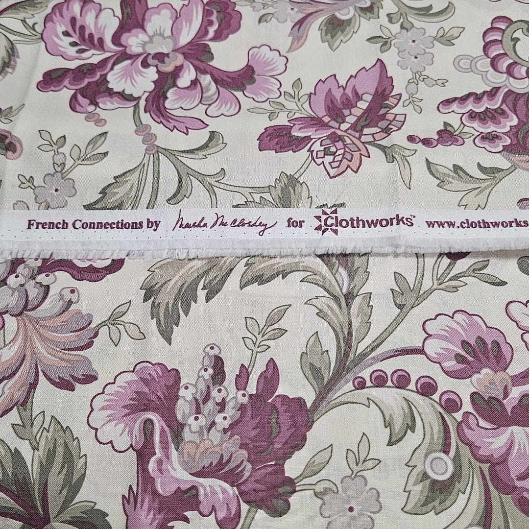 French Connection Floral by Marsha Mccloskey for Clothworks - Etsy