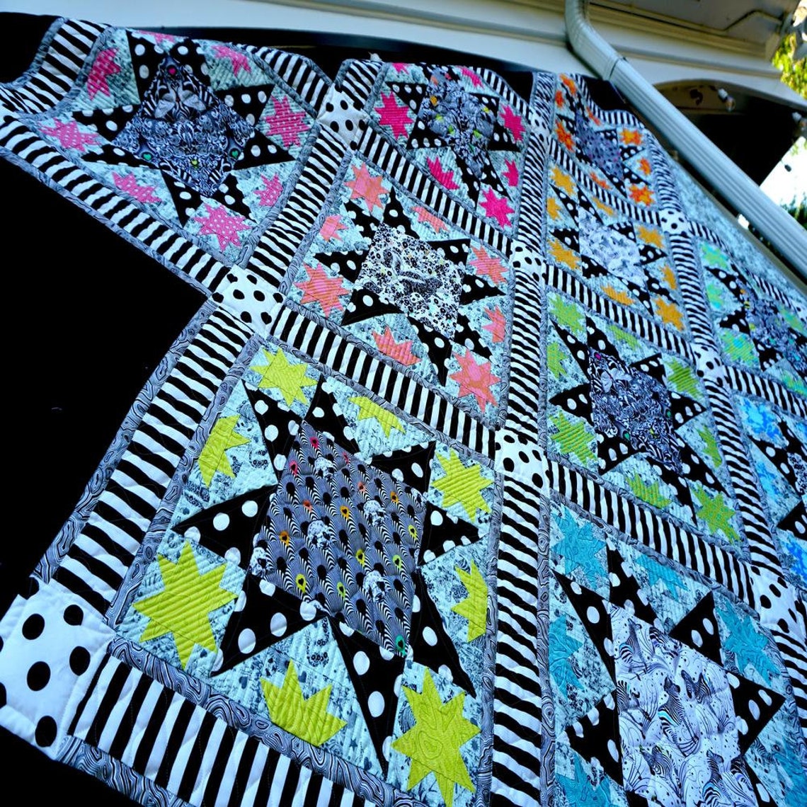 Opening Night Quilt Kit Using Linework by Tula Pink for - Etsy