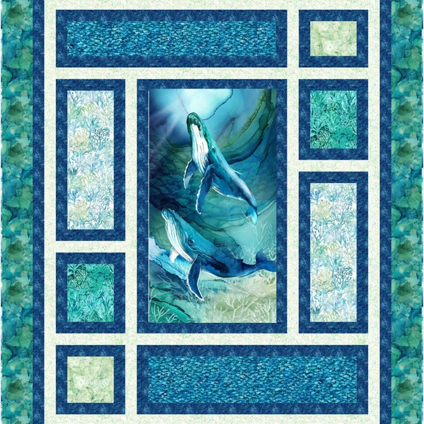 Whale Quilt Pattern - Etsy