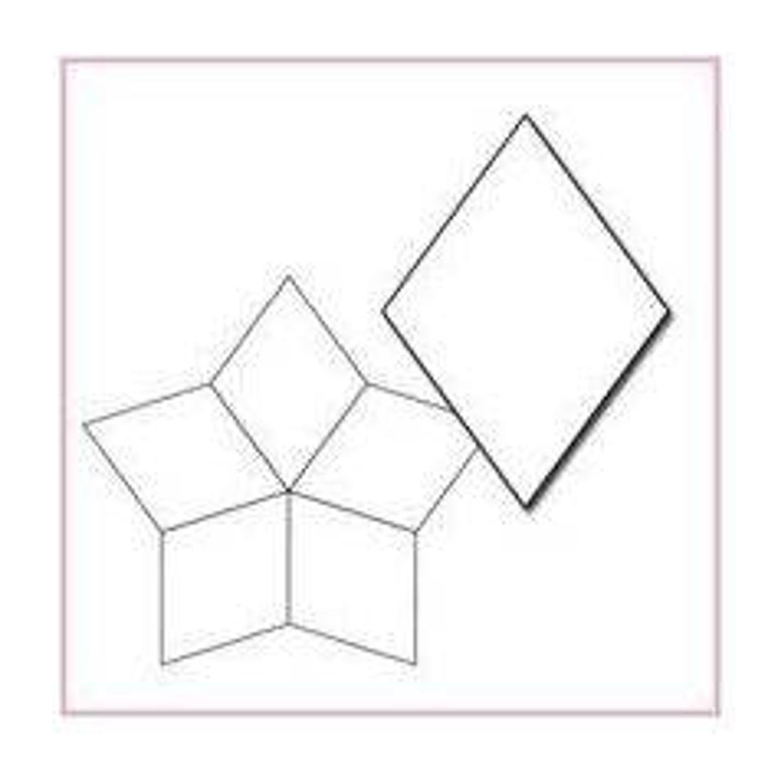 1-1/4" 5 Pointed Star Papers (100ct) With Template Option by Sue Daley ...