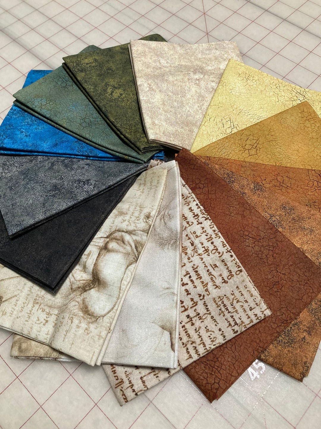 Leonardo Da Vinci Companion Prints Fat Quarter Bundle 14 Pc by Robert ...