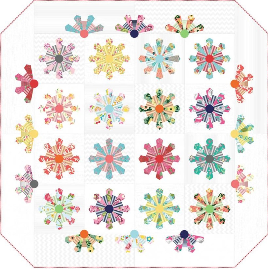 Mangaloo English Paper Piecing Quilt Kit by Sue Daley - Patchwork With ...