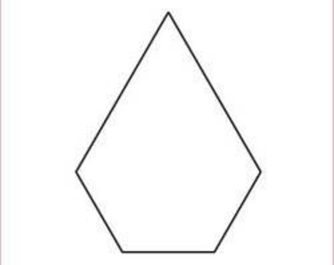 Jewel English Paper Piecing Papers 100pc With Template Option by Sue ...