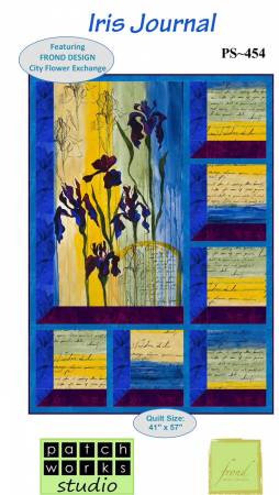 Iris Journal Quilt Pattern From Patch Work Studio - Etsy