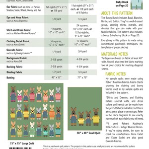 The Bunny Bunch Quilt Pattern by Elizabeth Hartman - Etsy