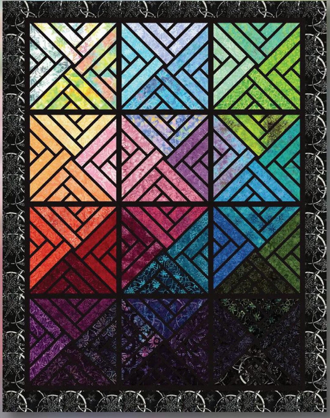 Fractured Paint Box Quilt Kit and Pattern by Judy Niemeyer - Quiltworx ...