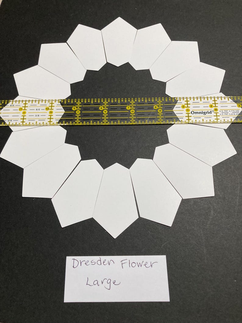 Dresden Flower EPP Papers (100) and Template Option by Sue Daley ...