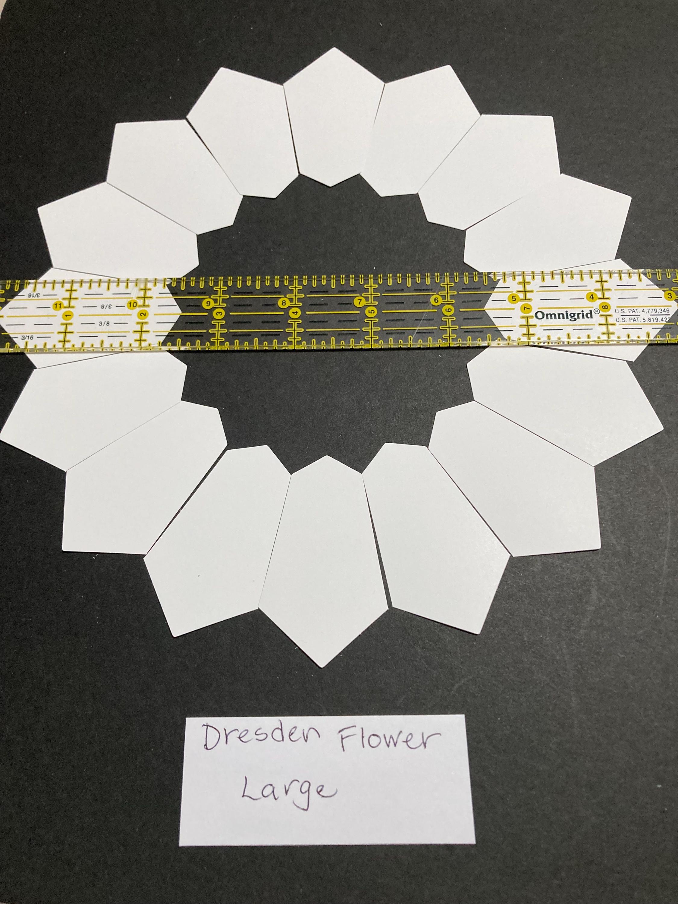 Dresden Flower EPP Papers (100) and Template Option by Sue Daley ...