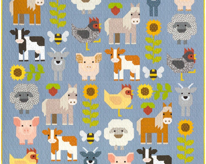 Fab Farm Complete Quilt Kit by Elizabeth Hartman and Robert Kaufman - Etsy