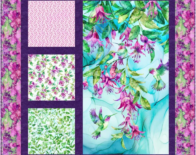 Scenic Route Throw Quilt Kit Using Cedarcrest Falls Fabrics by ...