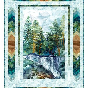 Viewpoint Queen or Twin Quilt Kit in Light Colorway Using Cedarcrest ...