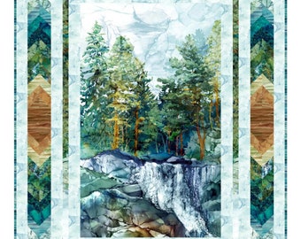 Landscape Gallery Quilt Kit Using Cedarcrest Falls Fabrics by Northcott ...