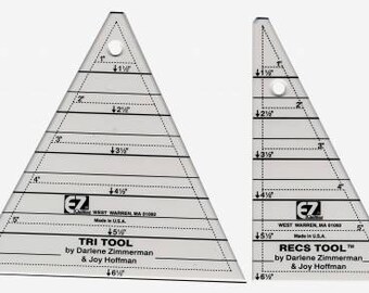 Tri-recs Triangle Ruler by Darlene Zimmerman and Joy Hoffman for EZ ...