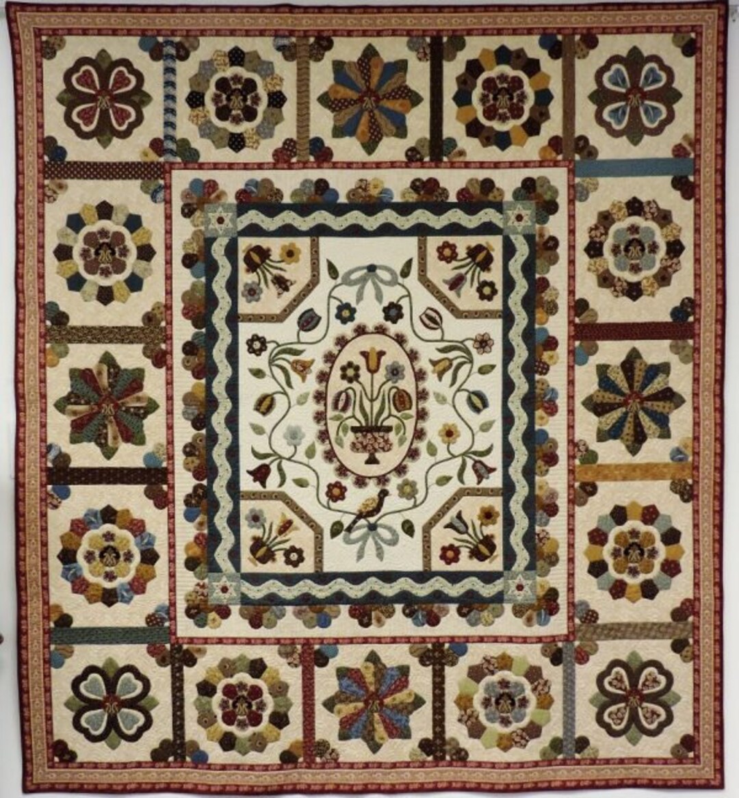 Pemberley Applique and English Paper Piecing Quilt Kit by Katrina ...