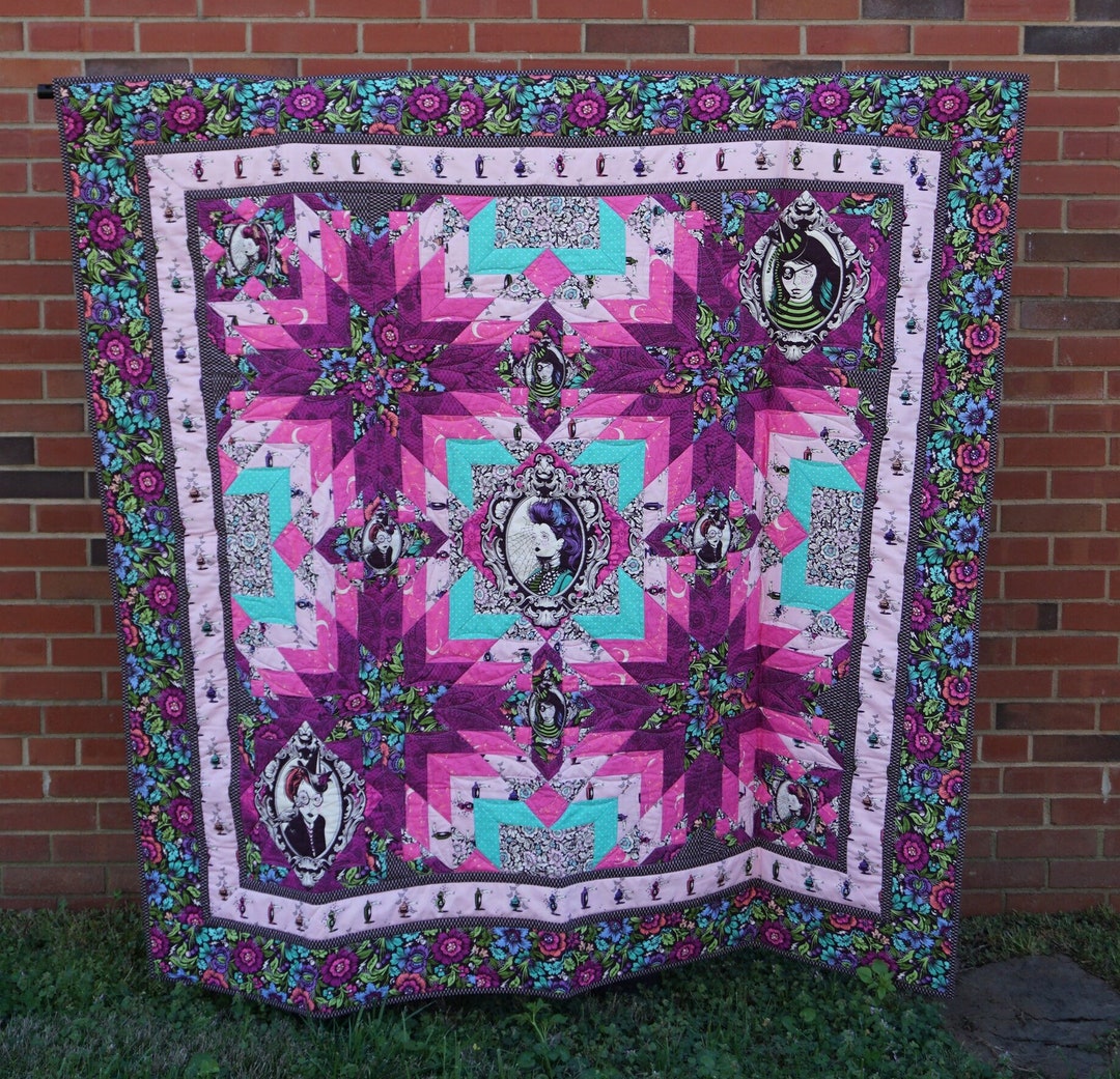 Family Magic Quilt Kit Using Nightshade Deja Vu by Tula Pink for ...