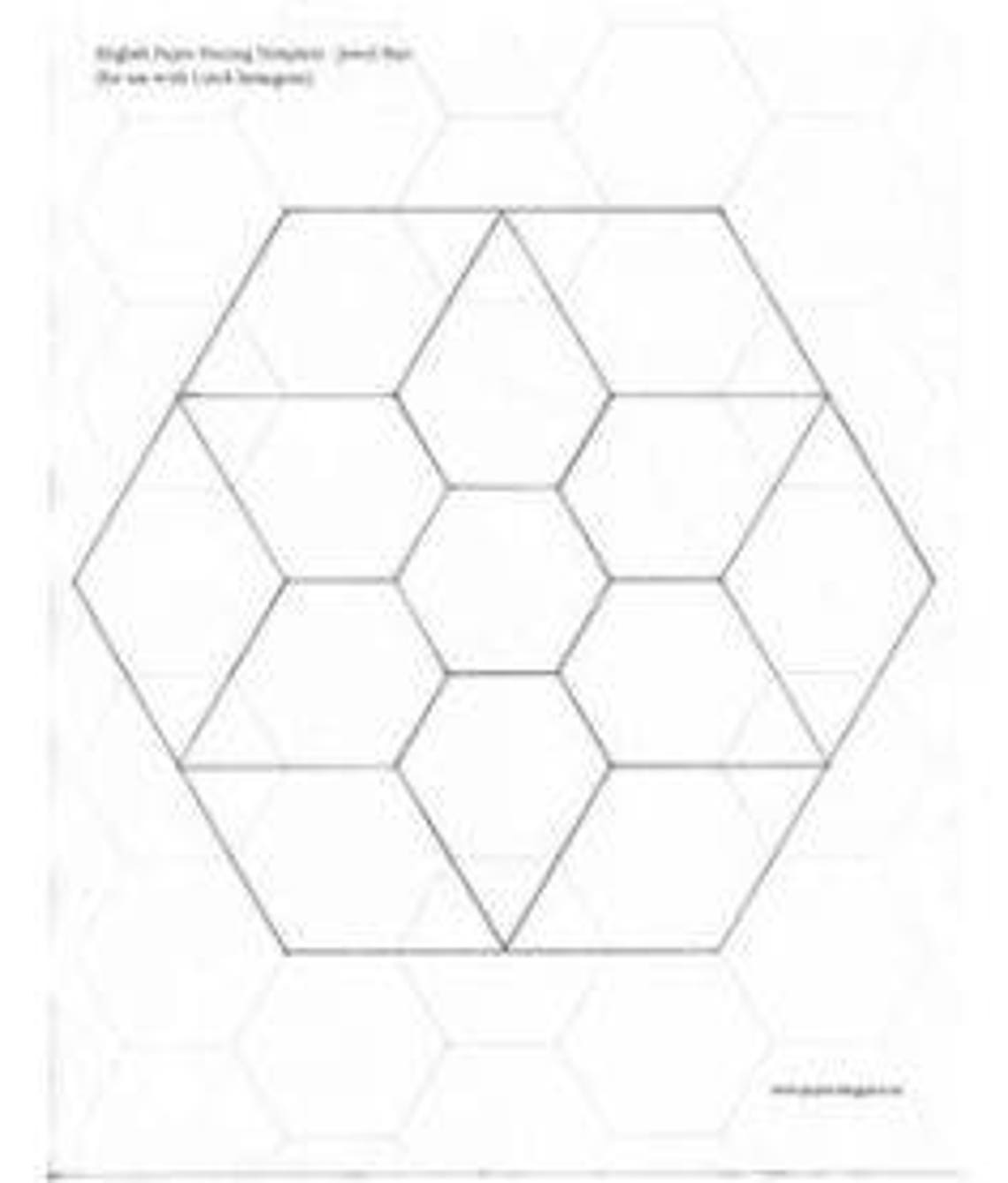 Jewel English Paper Piecing Papers (100pc) With Template Option by Sue ...