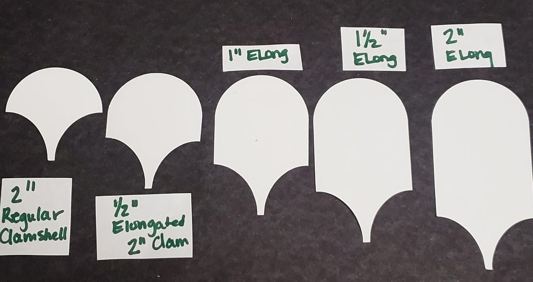 Elongated Clamshell EPP Papers (100) With Template Option by Sue Daley ...