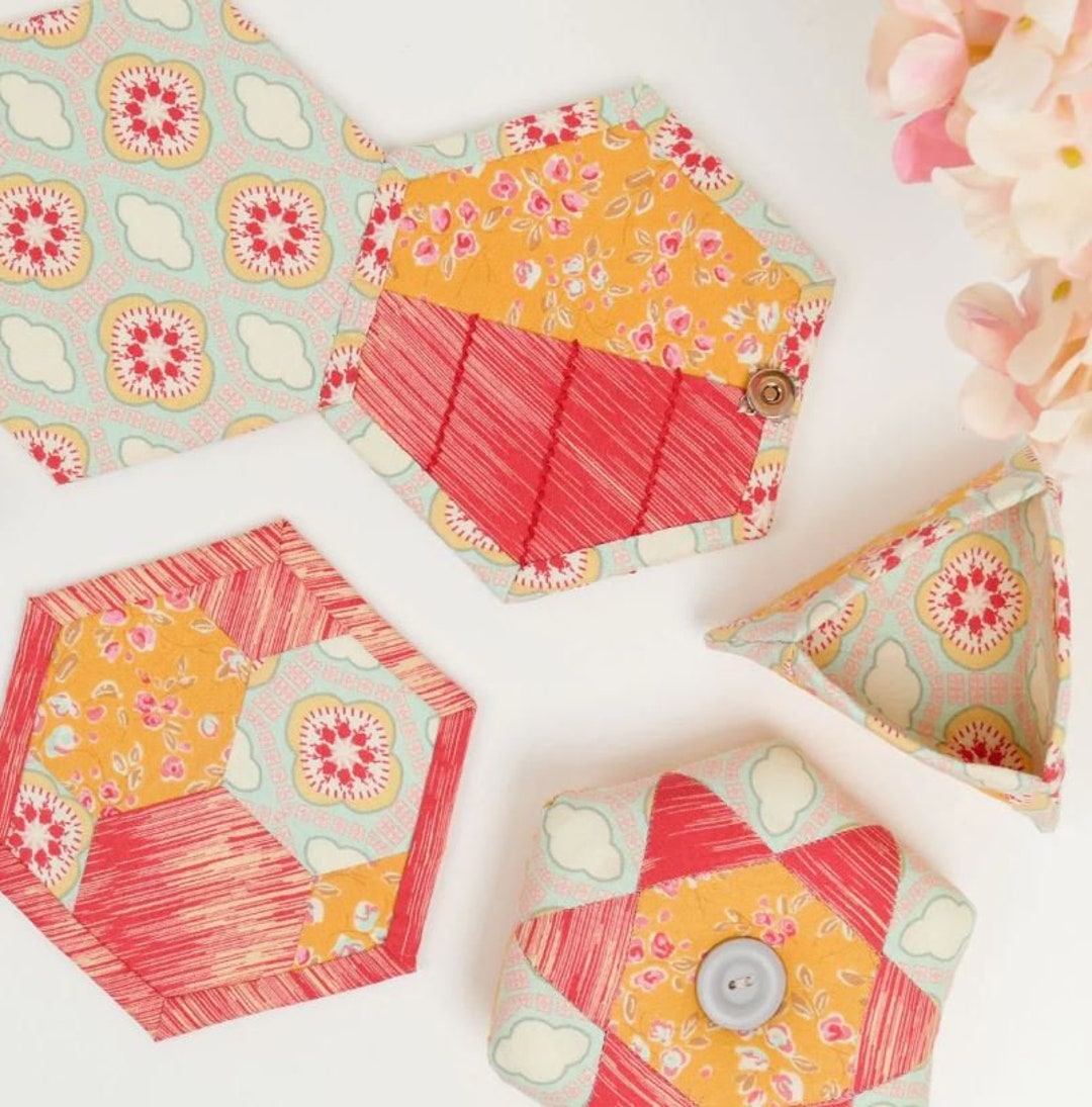 The Hexagon Collection Sewing Accessory Pattern English Paper Piecing ...