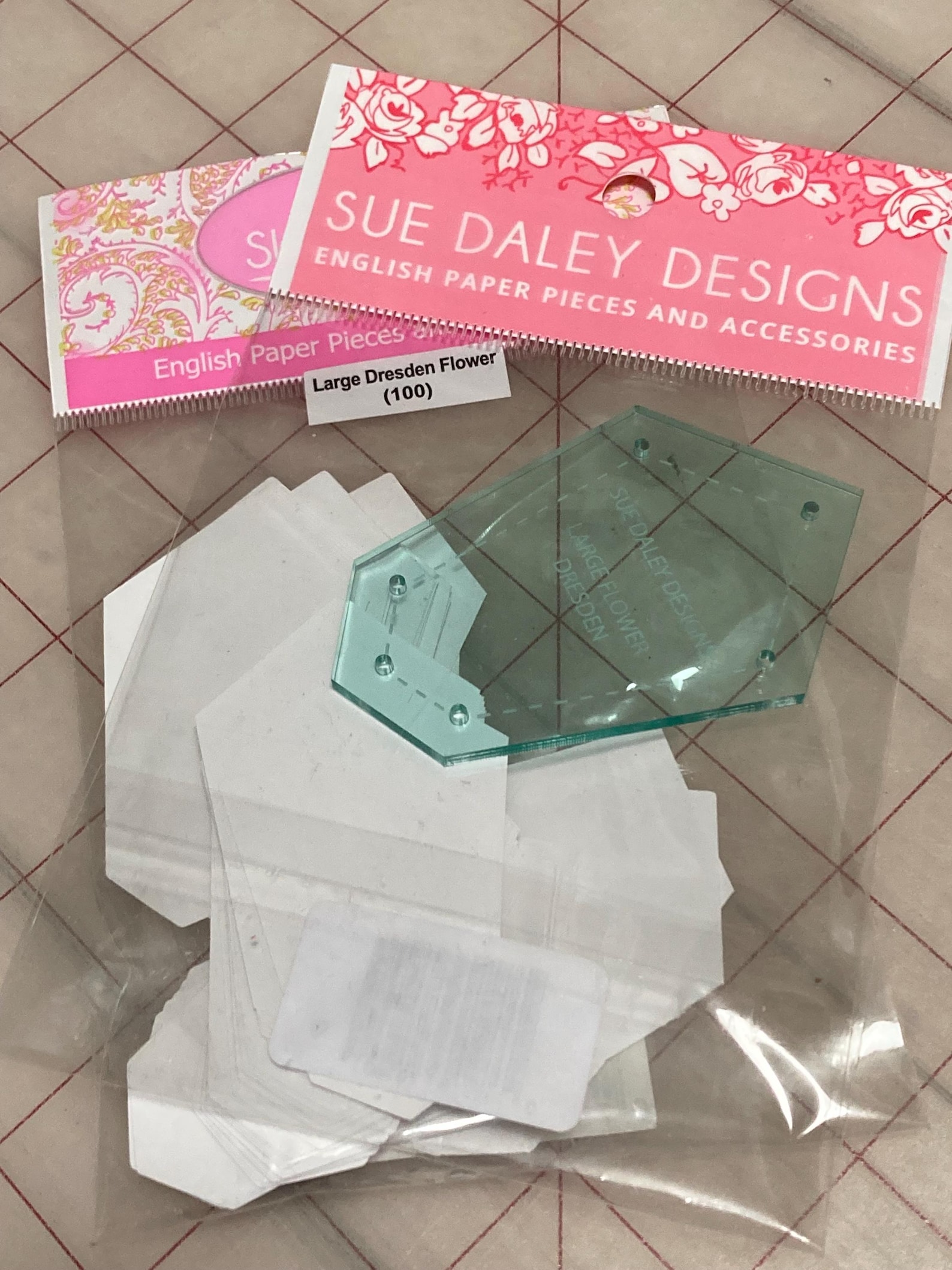 Dresden Flower EPP Papers (100) and Template Option by Sue Daley ...