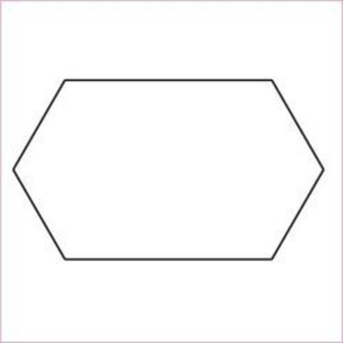 1-3/8 Elongated Hexi Template and Papers by Sue Daley - Etsy