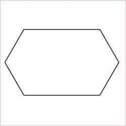 1-3/8 Elongated Hexi Template and Papers by Sue Daley | Etsy