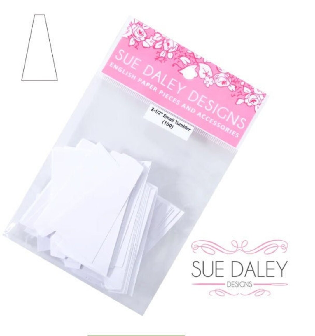 Tumbler EPP Papers (100) With Optional Template by Sue Daley Designs - Etsy