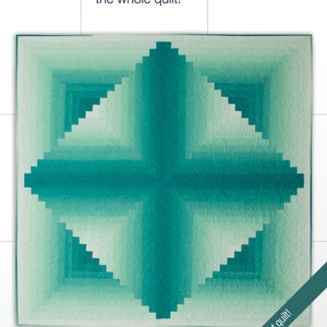 Ombre Log Cabin Quilt Pattern From Hunter's Design Studio - Etsy