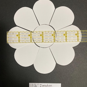 Chubby Dresden English Paper Piecing Papers (100ct) With Template ...