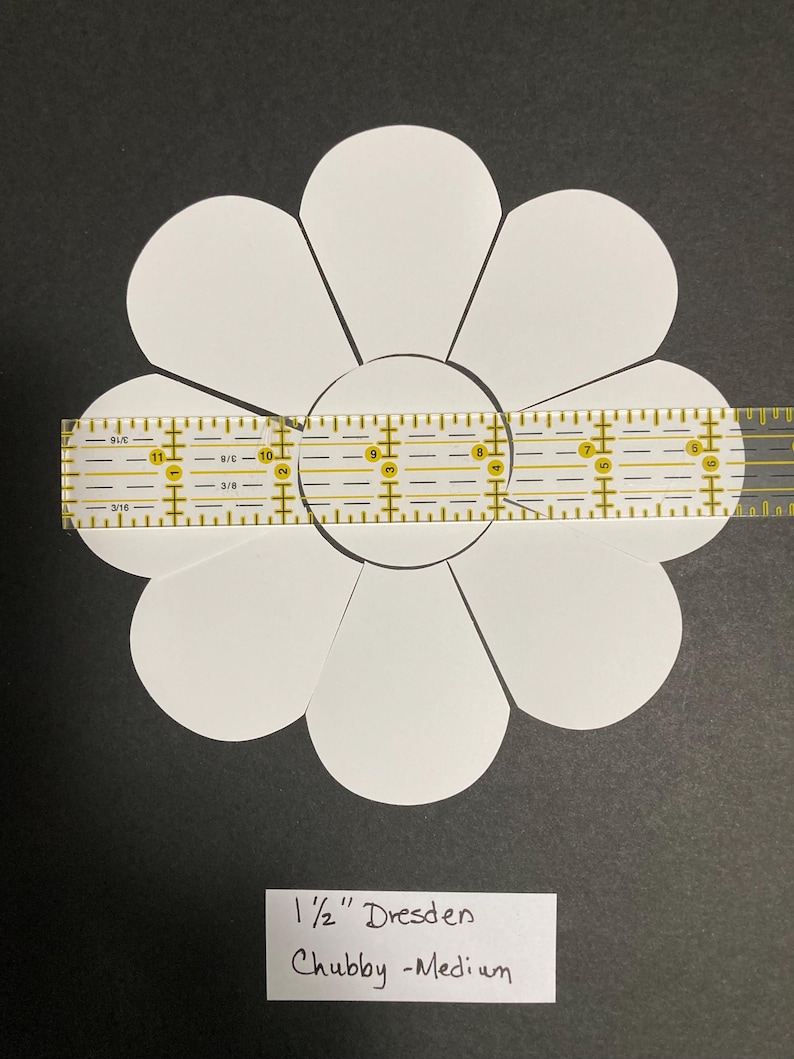 Chubby Dresden English Paper Piecing Papers (100ct) With Template ...