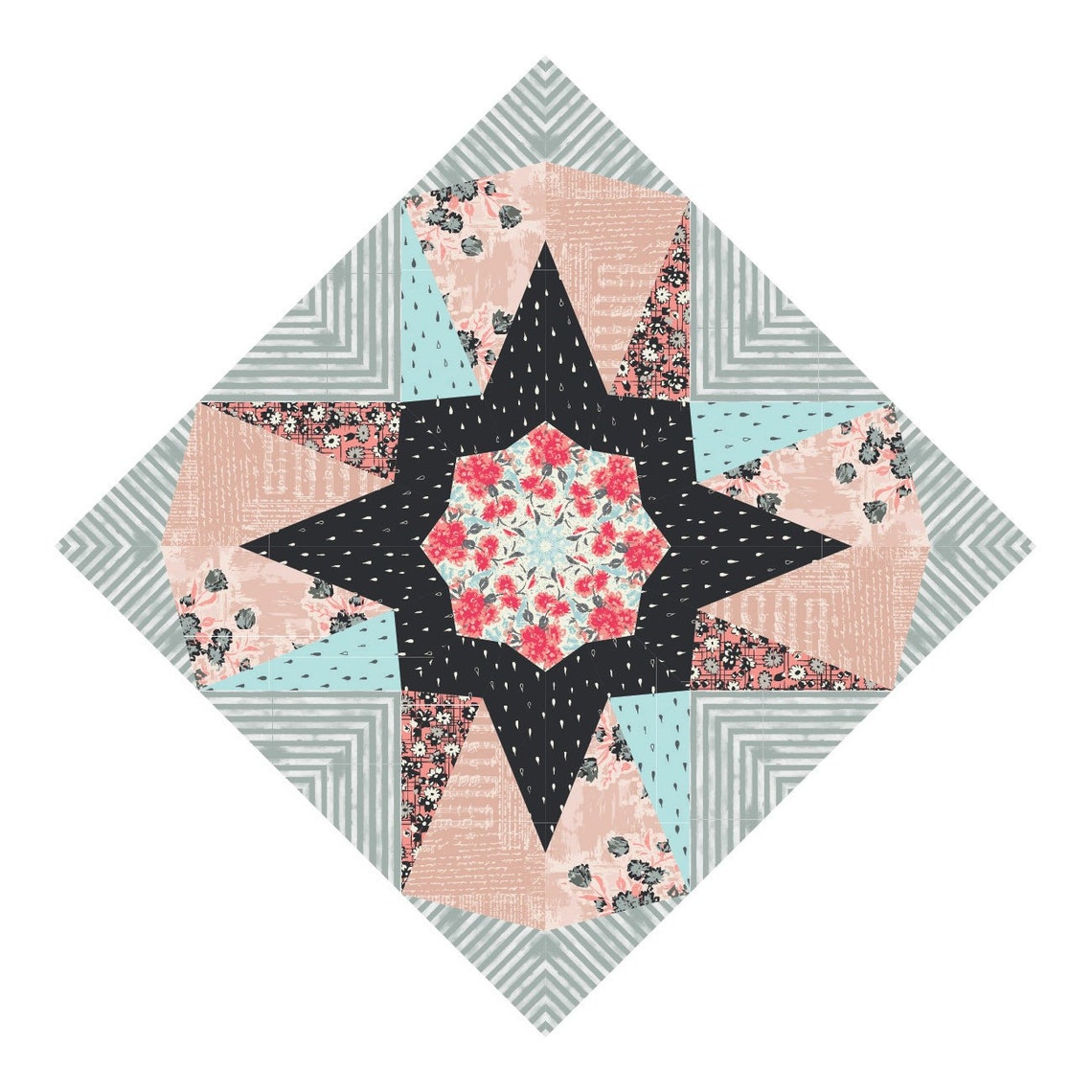 Abbie's Pack 6 English Paper Piecing Kit by Sue Daley for Patchwork ...