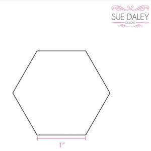 Hexagon EPP Papers -all Sizes- With Template Option by Sue Daley ...