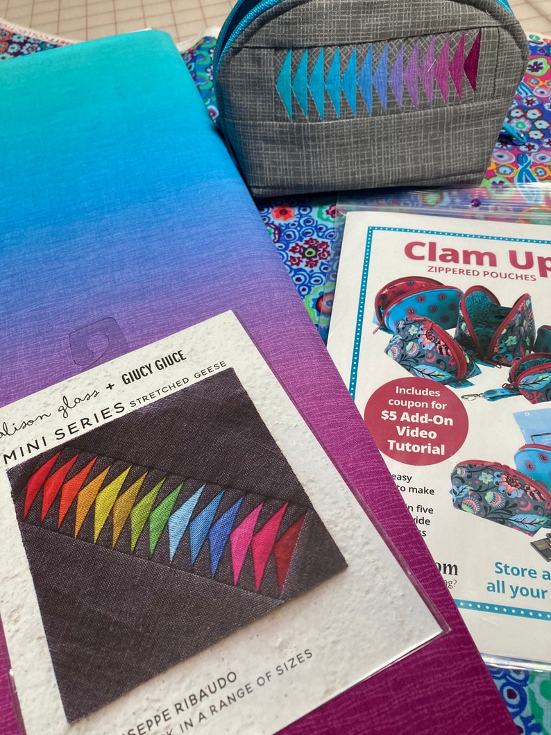 Clam up Zipper Bag Multi Custom Kit Using the Clam-up Pattern - Etsy