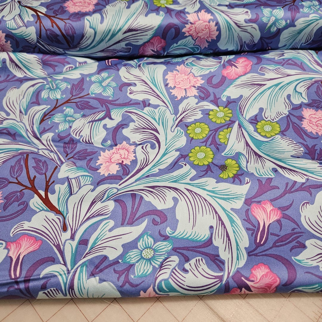 Leicester Wide Quilt Back in Cobalt - Kaffe Fassett X William Morris ...