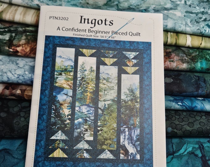 Ingots Quilt Kit Using Cedarcrest Falls Fabrics by Northcott and ...