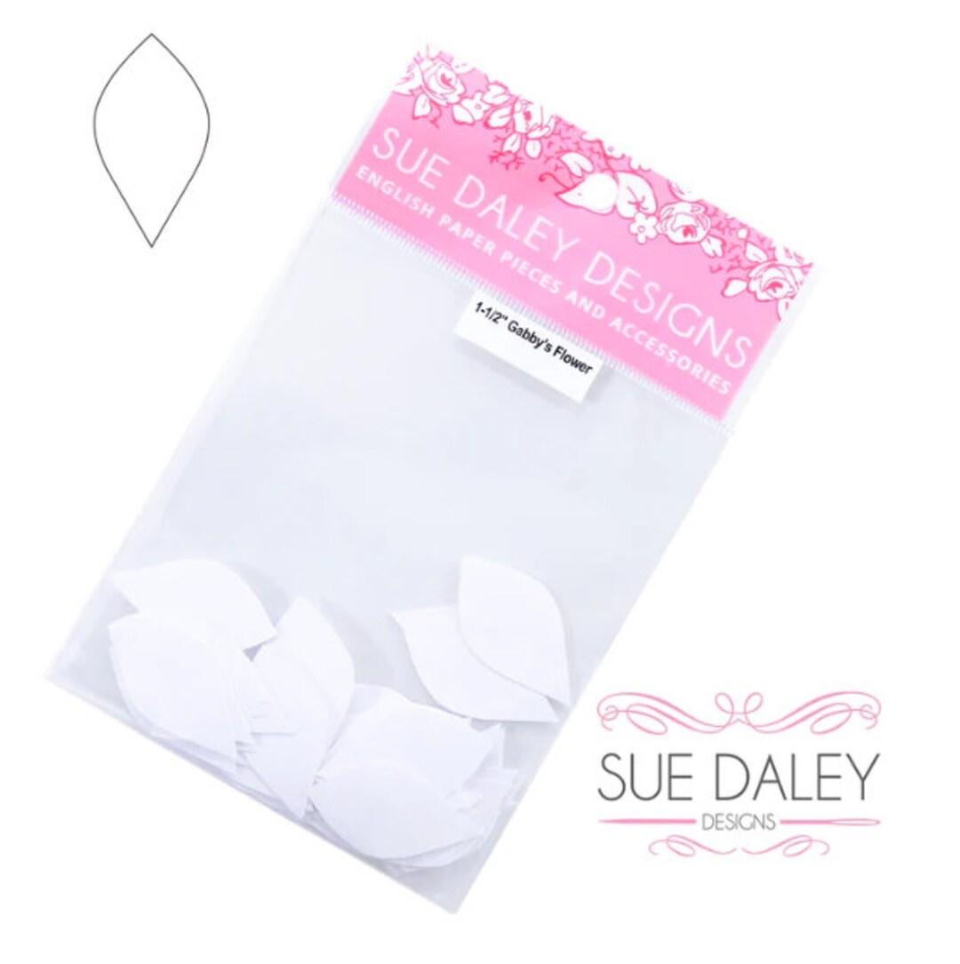 Gabby's Flowers EPP Papers With Template Option by Sue Daley Designs ...