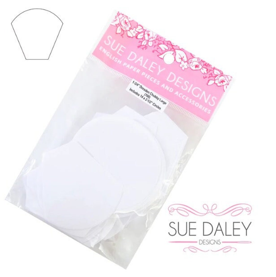 Chubby Dresden English Paper Piecing Papers (100ct) With Template ...