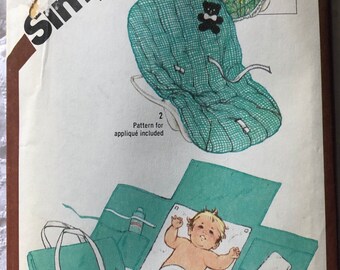 Simplicity 9926 Babies' Accessories Travel Mat, Tote and Seat Cover ...
