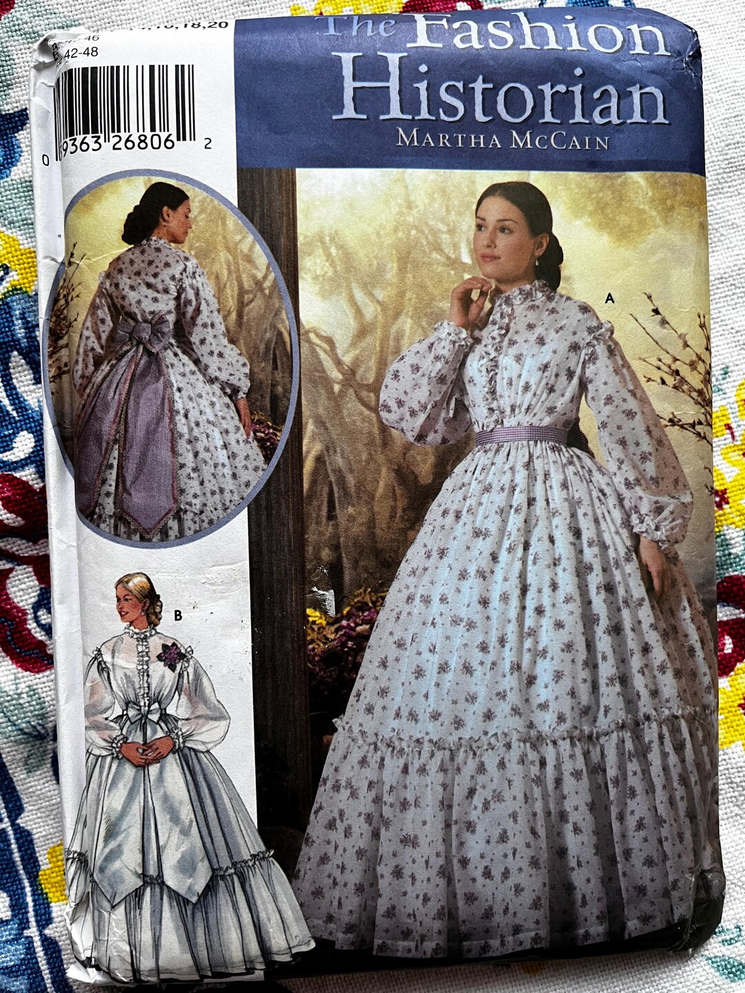 Historical Period Dress With Ribbon in Sizes 14-20 Complete Uncut/ff ...