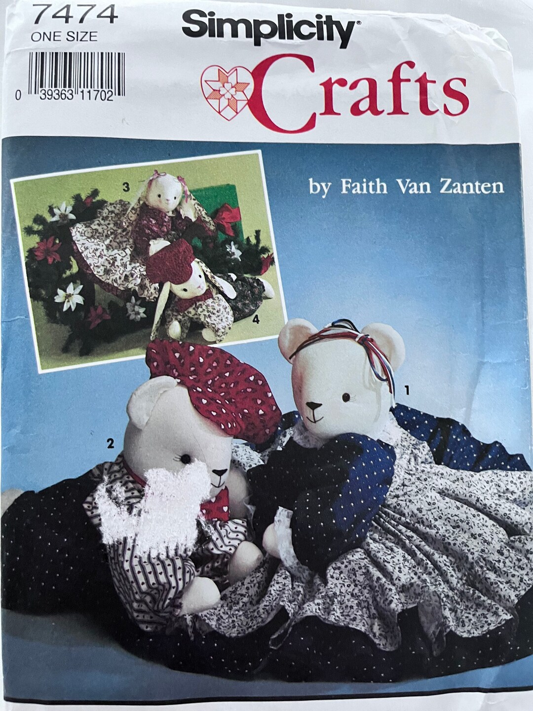 Faith Van Zanten Design Decorative Sitting or Reclining Bunny or Bear ...