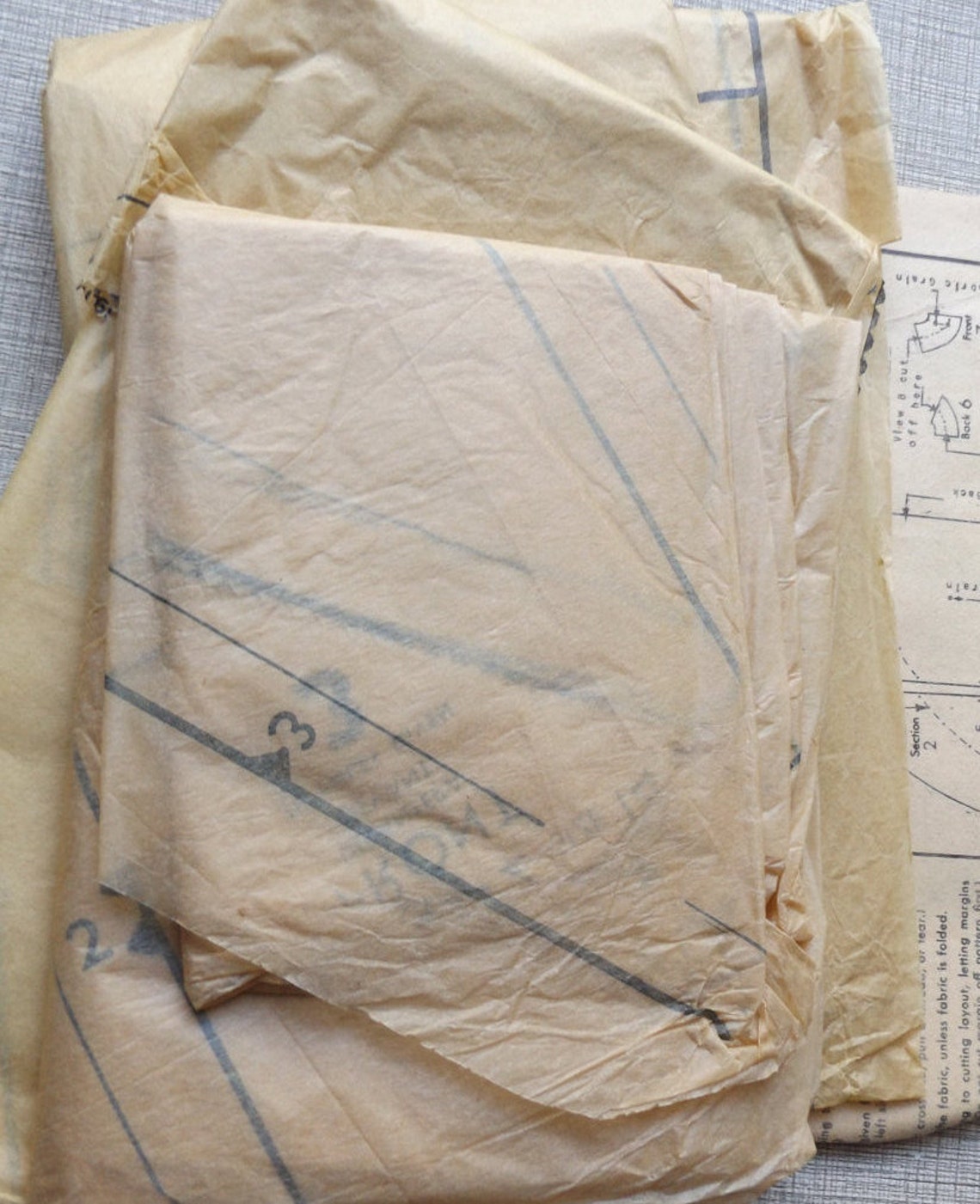 Vintage 1950s Butterick 5932 Sewing Pattern Bridal Gown With - Etsy