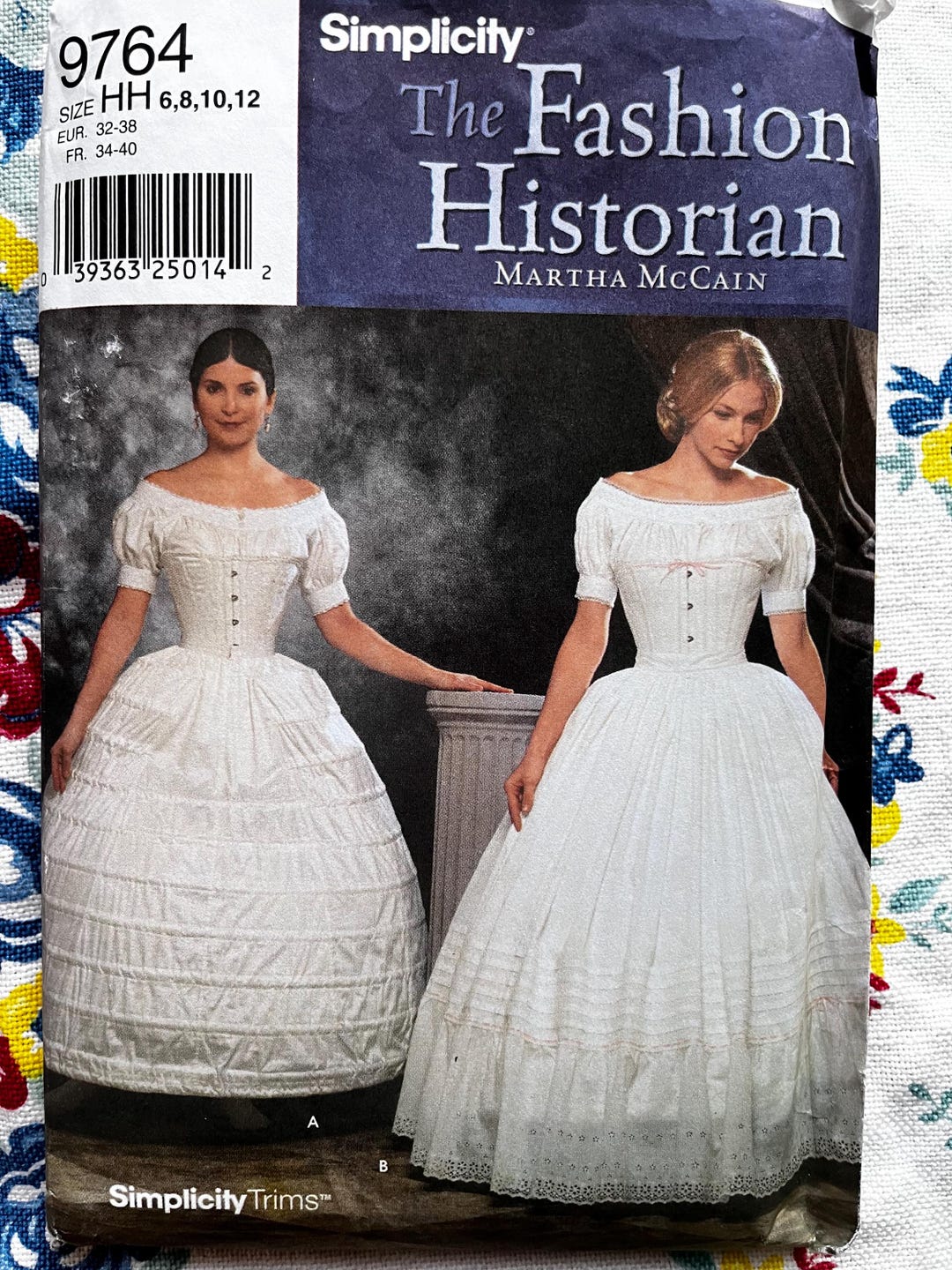 Historical Period Crinoline& Petticoat, Sizes 6-12 Complete Uncut/ff ...