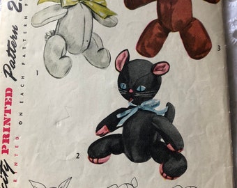 Vintage Bunny Sewing Pattern - Etsy