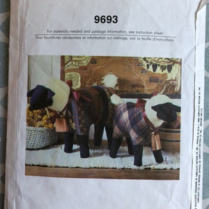 Marjorie Puckett Design Set of Sheep Complete Vintage 80s Simplicity ...